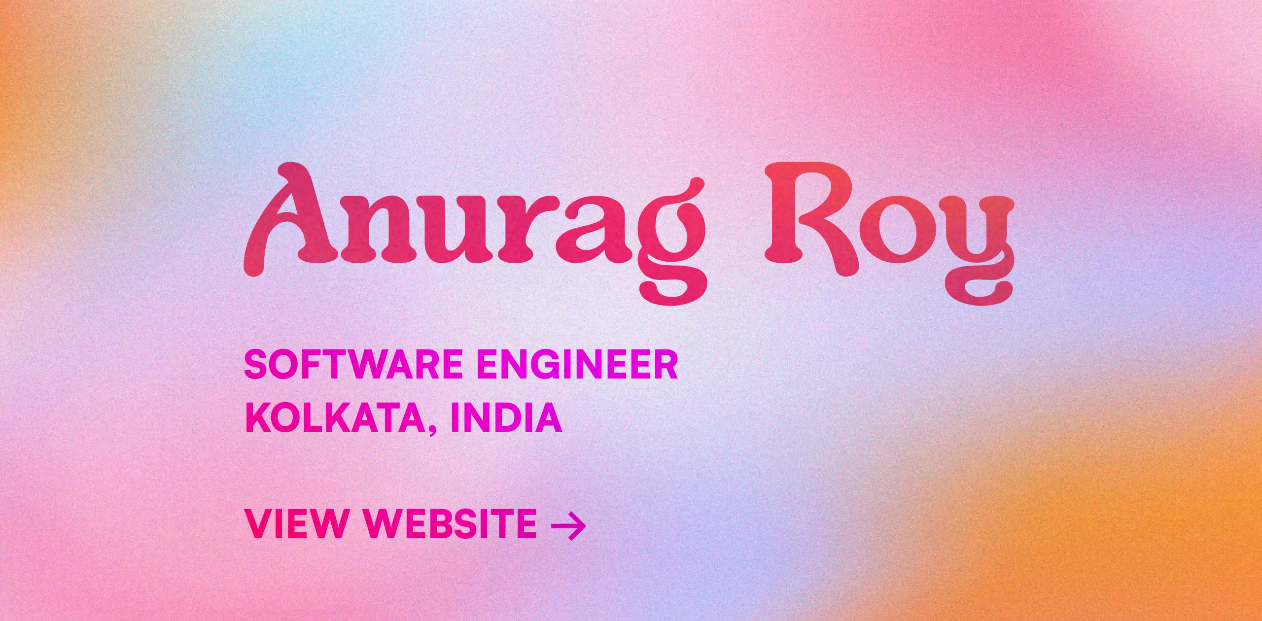 Anurag Roy - Software Engineer